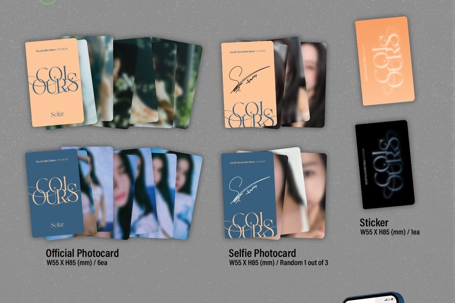 SOLAR - 2nd Mini Album [COLOURS] (Nemo Ver.) (Reborn Beige Ver. / Midn ...