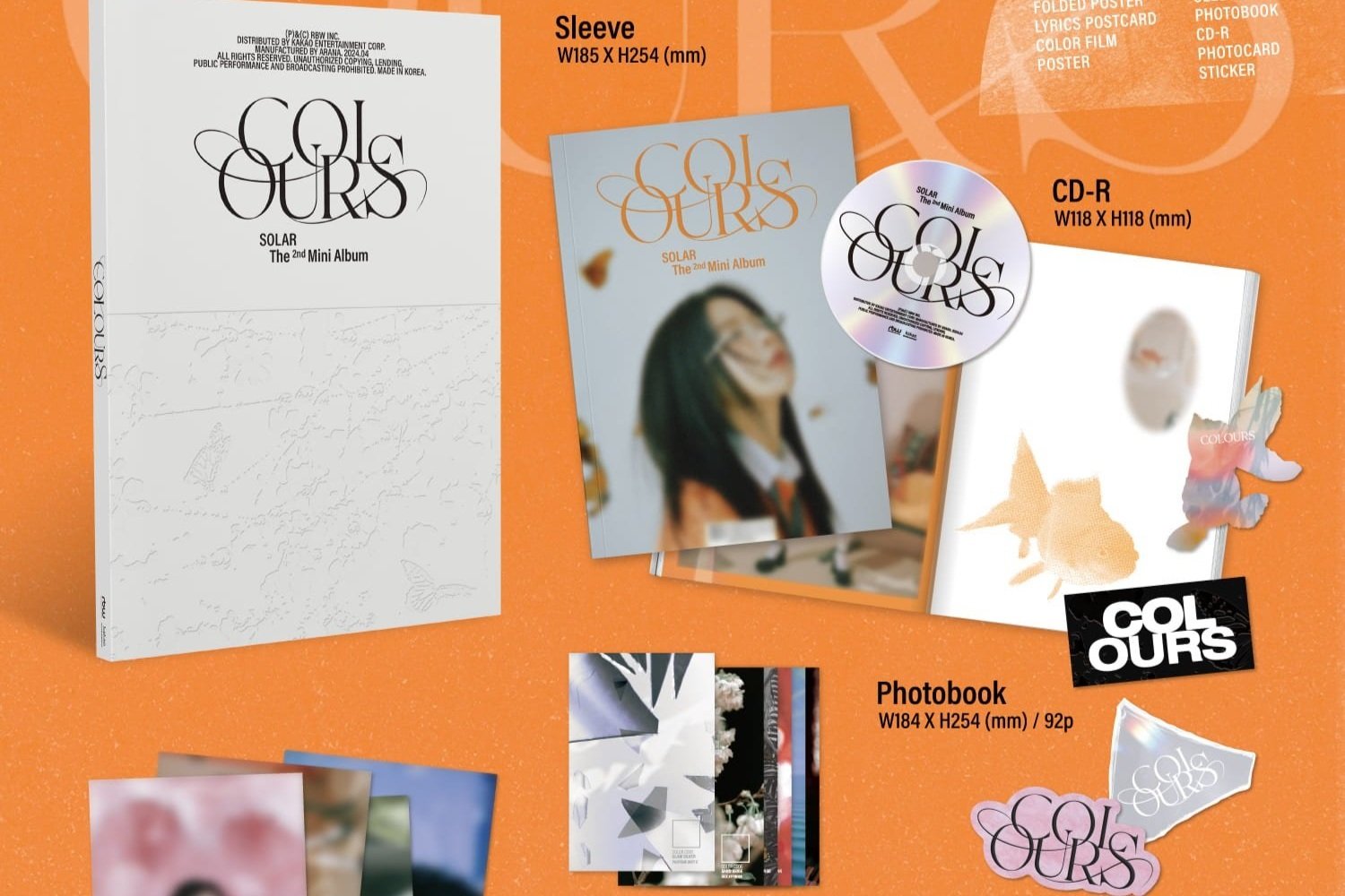 SOLAR - 2nd Mini Album [COLOURS] (Palette Ver.) – Rock Paper Scissors K-Pop